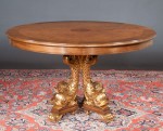 Regency Style Solid Walnut Round Table - Clark Antiques Gallery — Clark ...
